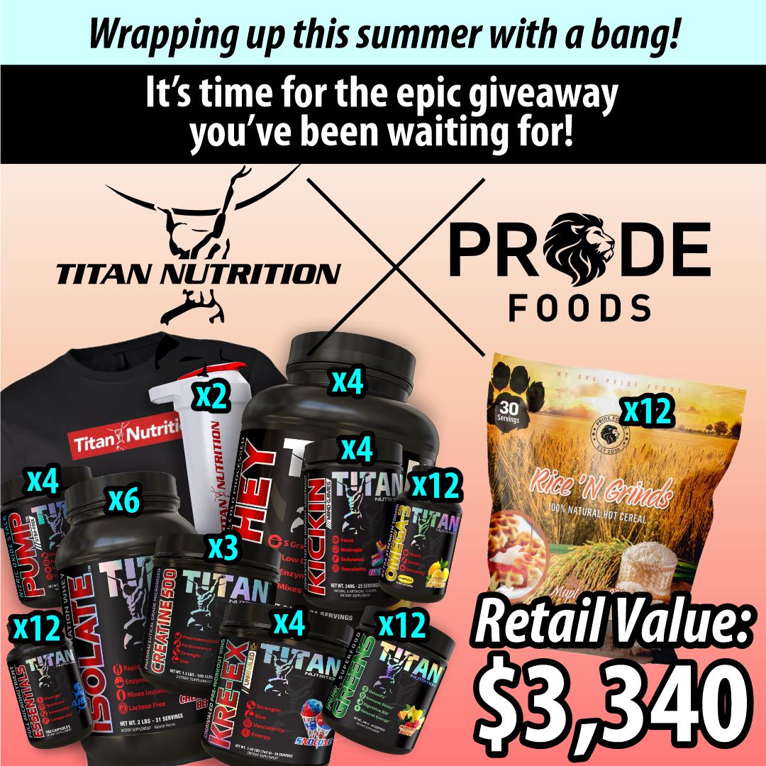 Titan Nutrition X Pride Foods Giveaway